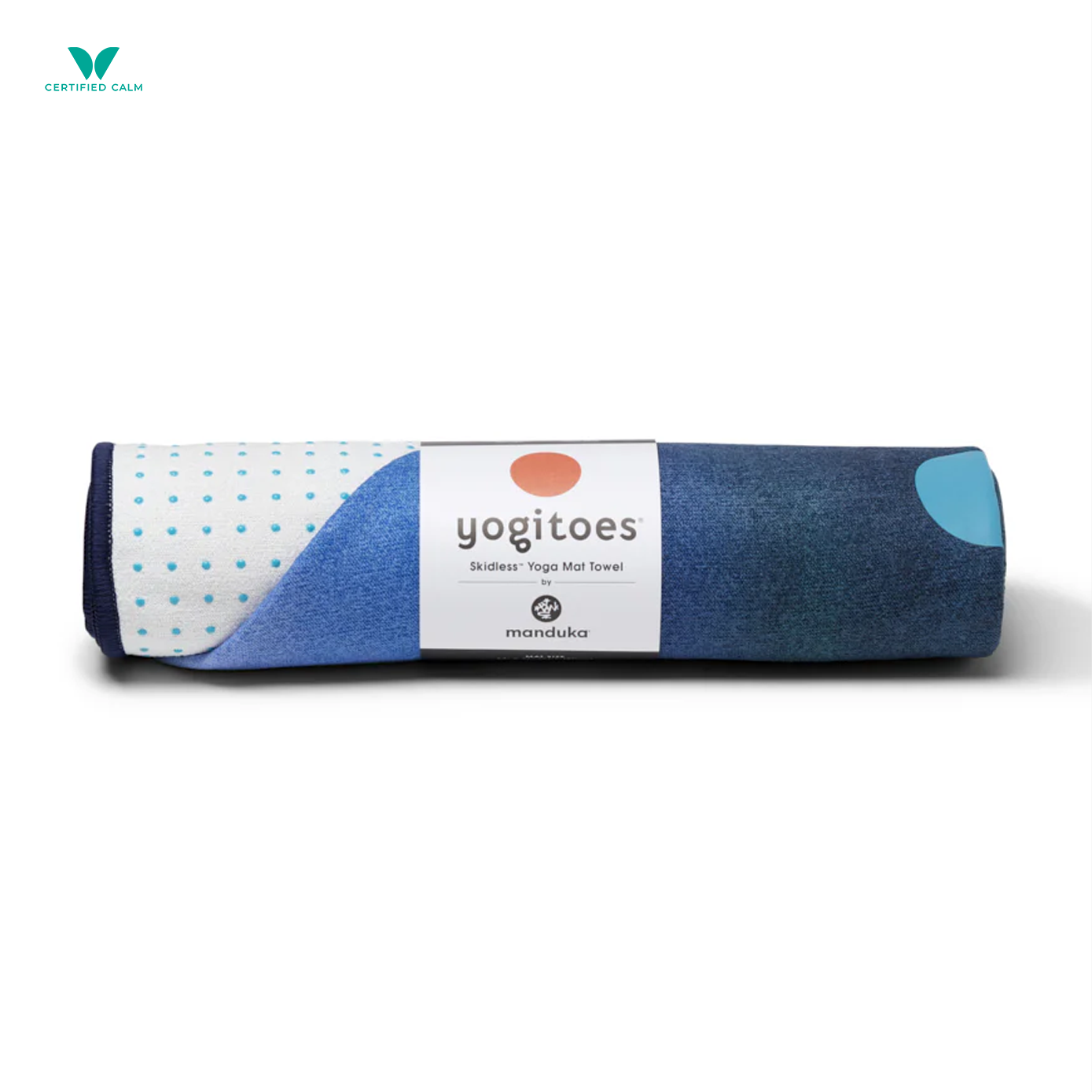 Manduka Yogitoes® Skidless Mat Towel 71" - Aquatic – Certified Calm
